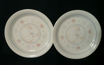 2 Corelle Country Promenade Luncheon plates 8.5 inch goose geese ...