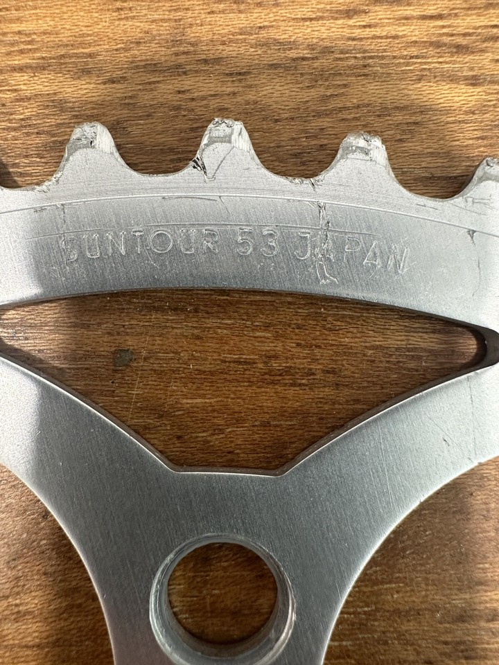 Vintage Suntour 53 Tooth Chainring 53t 130 BCD Silver Alloy Race 1980s ...