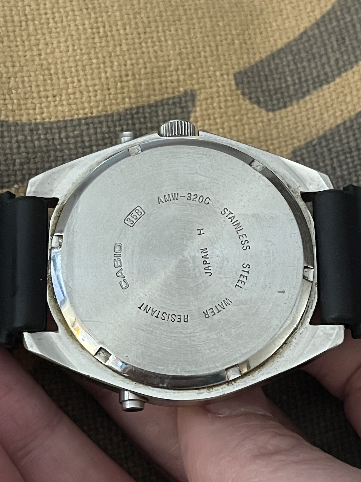 Casio Arnie AMW-320c Ana-Digi 45mm Men's Watch Alarm Chronograph 358 ...