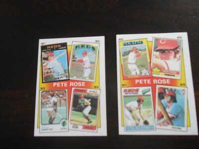 2- 1986 Topps Pete Rose Cards #4 & #5 - The Pete Rose Years | eBay