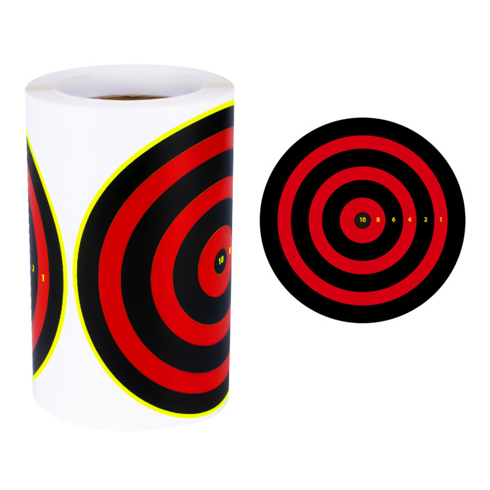 100pcs 4" inch Shooting Target Stickers Self-Adhesive Splatter Reactive ...