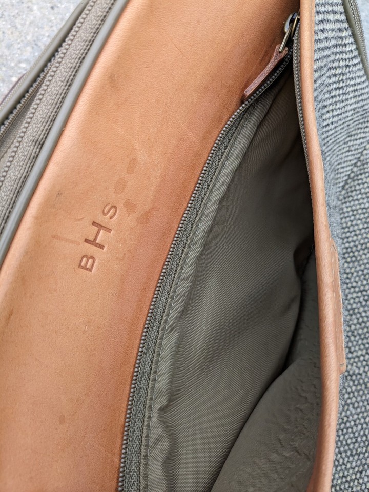 Vtg Hartmann Rolling Luggage Carry on Suitcase w/Garment Bag + Hangers ...