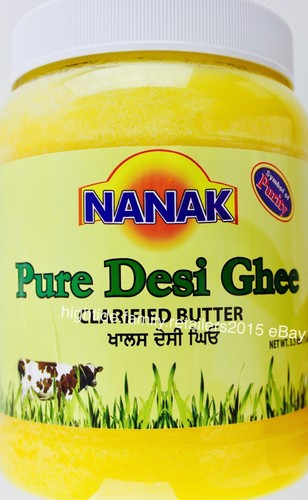Nanak Pure Desi Ghee Clarified Butter Indian Cooking Baking, 56 Ounces ...