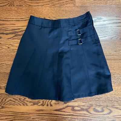 French Toast School Uniform Skort Navy Blue Girls SZ 10 Pleated Front ...