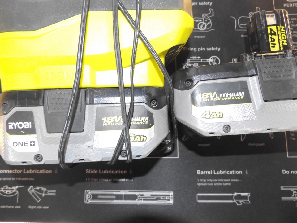 2 RYOBI BATTERIES PBP004 PBP007 AND CHARGER | eBay
