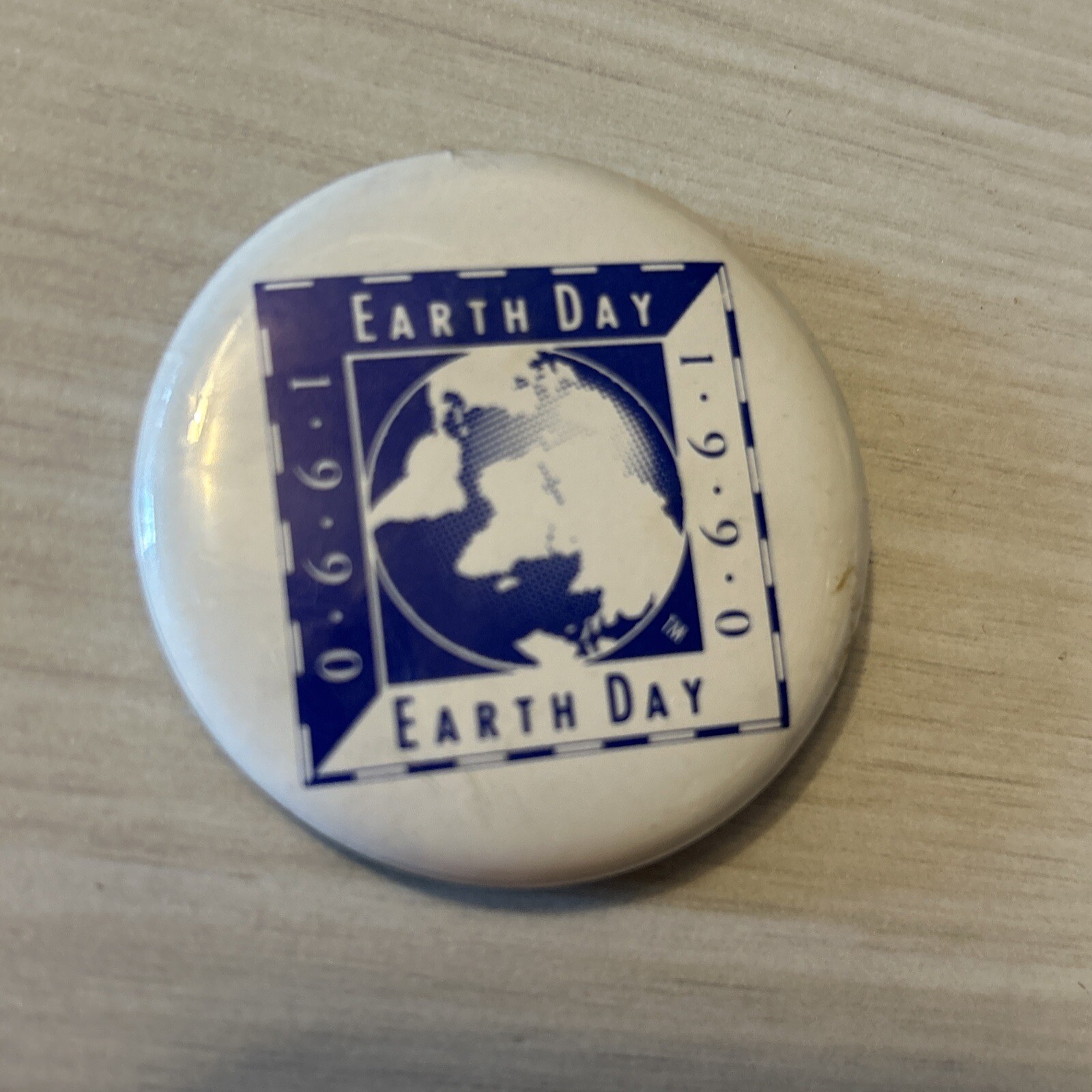 Earth Day 1990 Button Pin Badge 2-3/16 Inch Diameter | eBay