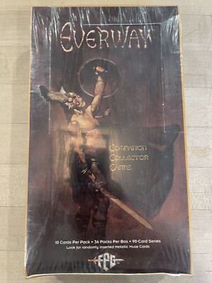 1995 EVERWAY Factory Sealed “WIZARDS OF THE COAST CARDS BOX” - 36 PACKS ...