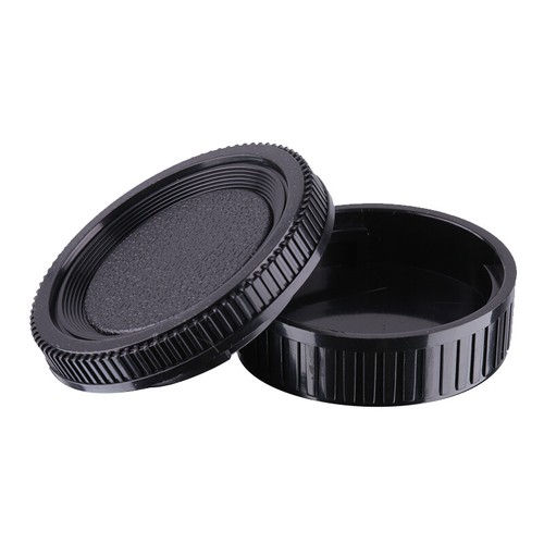 3x Minolta Rear Lens Caps + 1x Front Body Cap Camera Cover Fit MD Mount ...