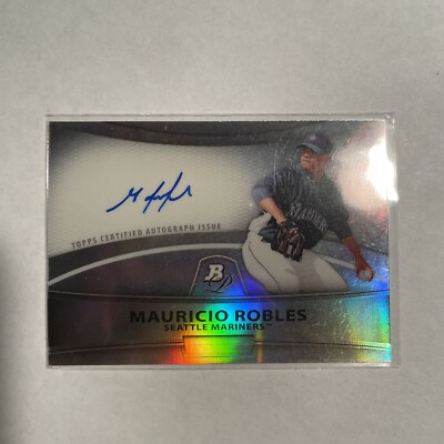 2010 Bowman Platinum Mauricio Robles Seattle Mariners Autograph Auto ...