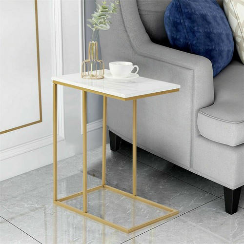 C-shaped Side Table Coffee Tea Side Table Sofa Table Living Room ...