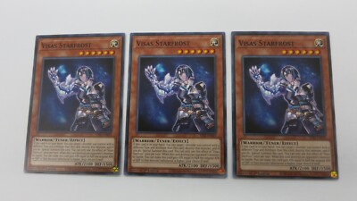 3x VISAS STARFROST MONSTER STAS-EN019 1ST EDITION COMMON YUGIOH NM ...