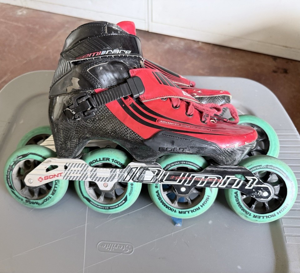 BONT Racing Rollerblades Speed Inline Skates Men’s Size 9-9.5 | eBay