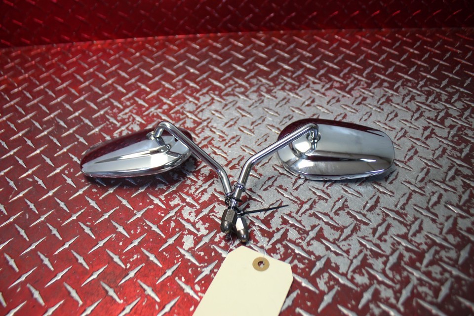 2020 HARLEY ELECTRA GLIDE OEM LEFT & RIGHT CHROME MIRRORS & NUTS EG131 ...