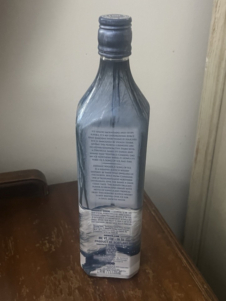 Johnny Walker Game of Thrones, A Song of ice limited edition empty ...