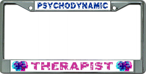 Psychodynamic Therapist Chrome License Plate Frame 760939911142| eBay