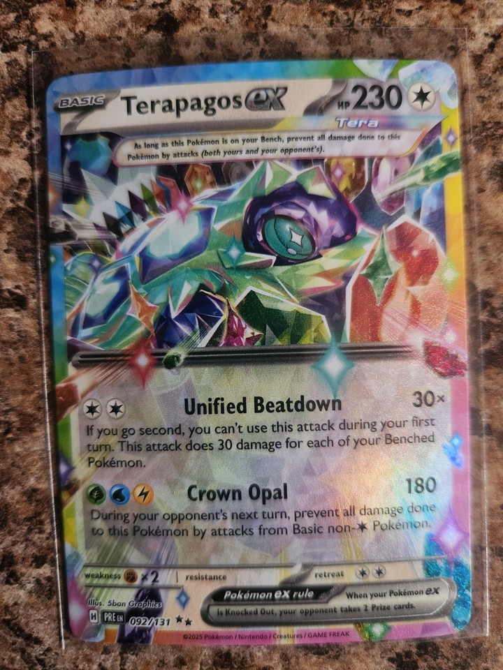 Terapagos ex - 092/131 - Double Rare - Prismatic Evolutions - Pokemon ...