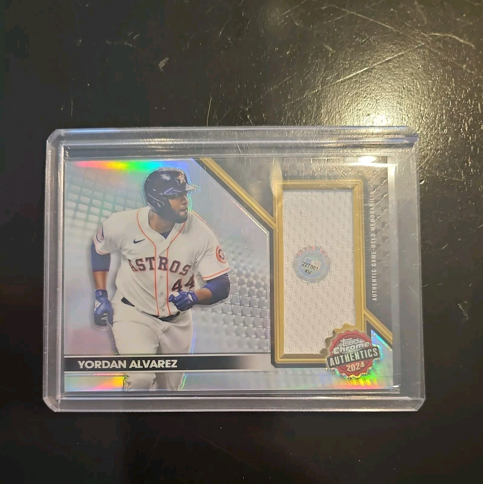 2024 Topps Chrome Game Worn Yordan Alvarez Authentics Jersey Relic ...