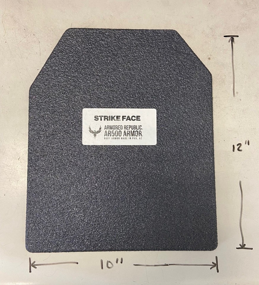 Strike Face AR500 Armor Rating Level 3 ASC protection armor steel ...