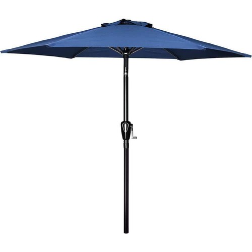 Amucolo Patio Umbrellas 7.5' UV Protected Polyester Solid Steel Hexagon Blue 772168538571| eBay