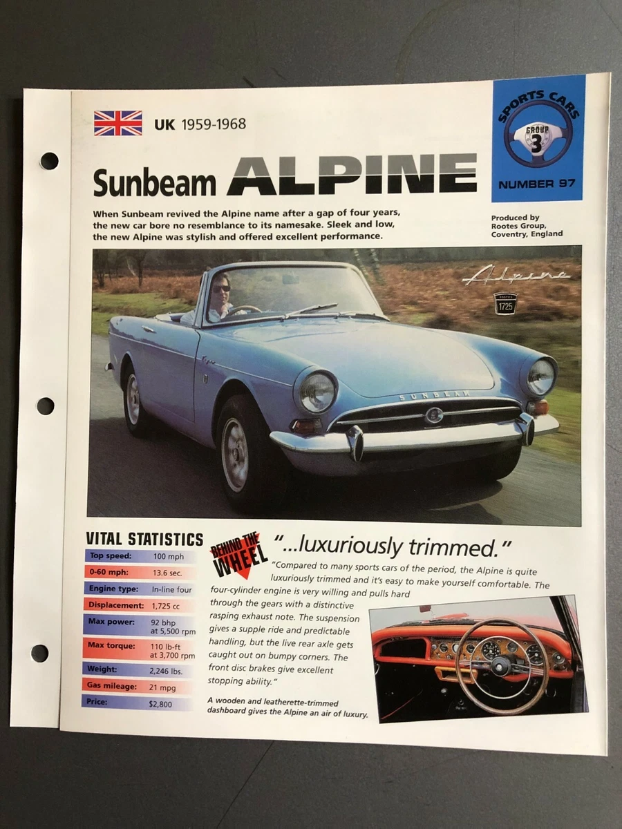1959 Sunbeam Alpine