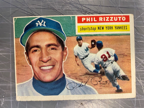 1956 TOPPS #113 PHIL RIZZUTO NEW YORK YANKEES BASEBALL CARD GOOD | eBay