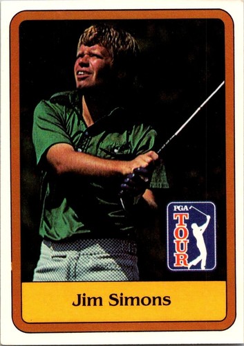 1981 Donruss Golf #48 Jim Simons PGA Tour Free Shipping! | eBay