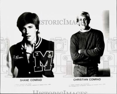 1988 Press Photo Robert Conrad's Sons Shane Conrad & Christian Conrad ...