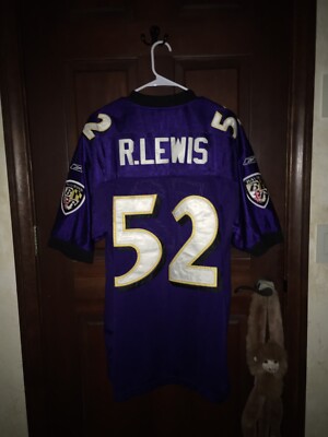 Mens Sz 52 Reebok RAY LEWIS Ravens NFL Football Jersey | eBay