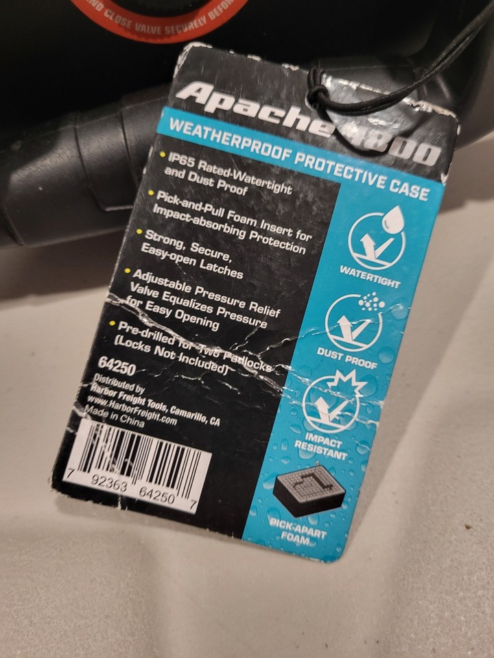 Apache 4800 Weatherproof Protective Case w/ Foam Set Black Guns ...