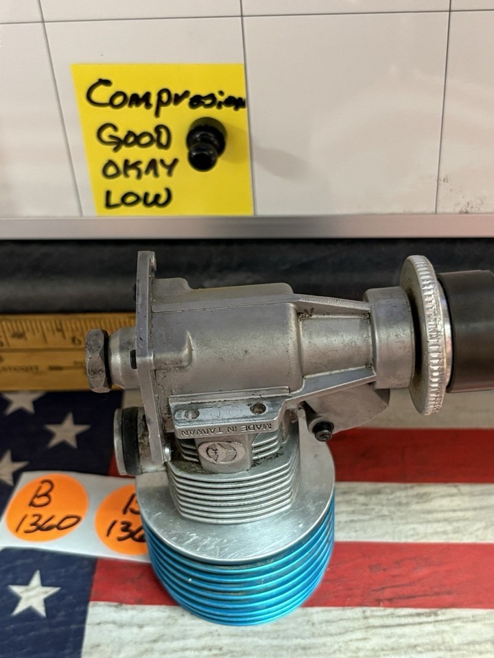 VINTAGE RC NITRO THUNDER TIGER Engine -HAS GOOD COMPRESSION / PreOwned ...