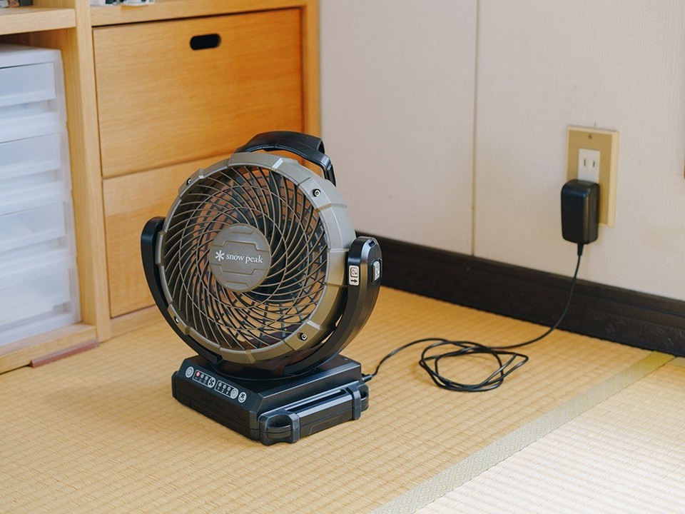 Snow Peak Makita Field Fan MKT-102 Brown w/ AC Adapter Outdoor Japan ...