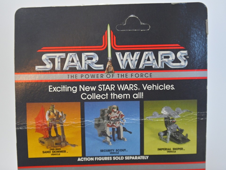 1984 Star Wars Sand Skimmer Vehicle Power of the Force NEW ON CARD ...