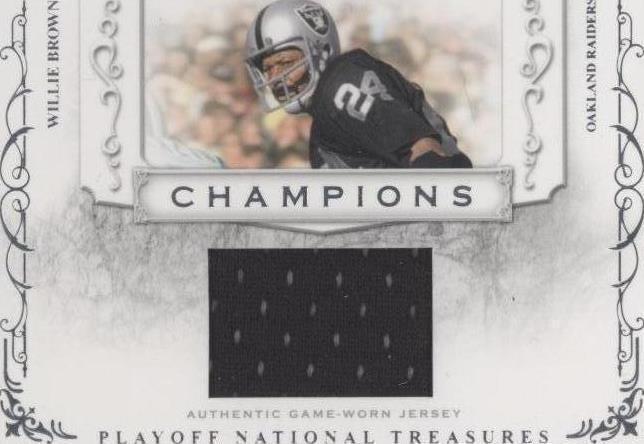 2008 Playoff National Treasures - Champions Willie Brown #25 Jumbo ...