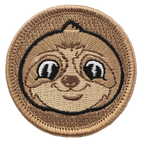 Happy Sloth Patrol Patch - 2" Round Embroidered Patch | eBay