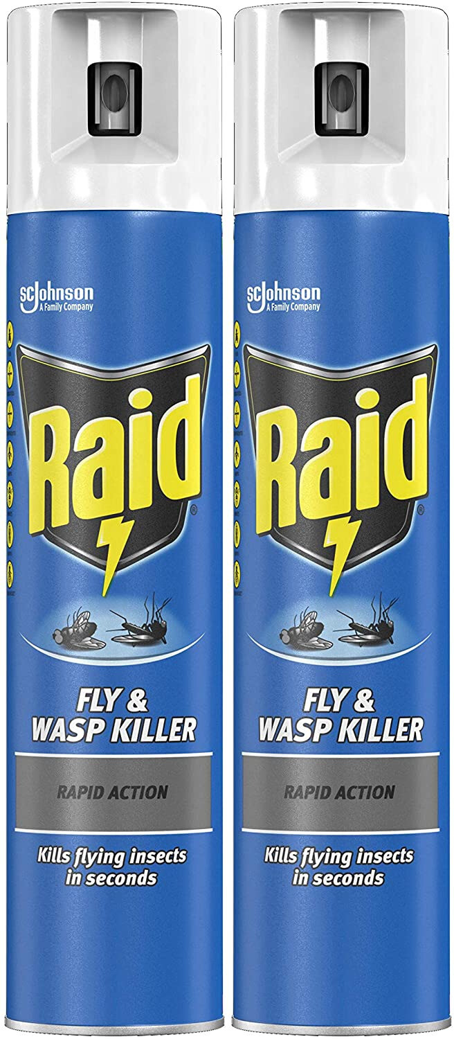 Raid Fly & Wasp Killer Rapid Action Spray, 300ml (3 Pack) 5000204795370 ...