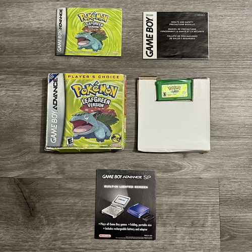 Pokemon Leafgreen Gameboy Advance Complete In Box | eBay