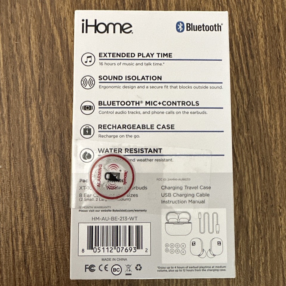 iHome Wireless XT-10 True Wireless Earbuds White -New In Box | eBay