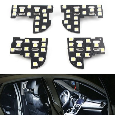 4x White Car Interior Dome Map Reading Lights Set Fit 08-2012 Honda ...