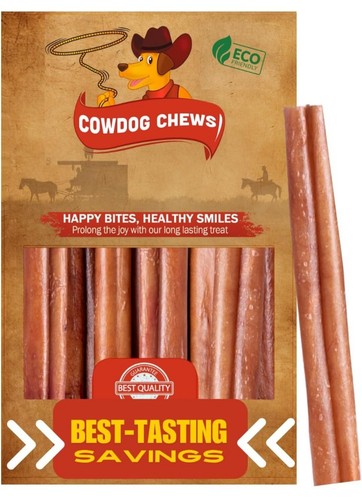 Beef Sticks Dog Treats 5-7" 10 Pack Odor-Free All Natural Digestible ...
