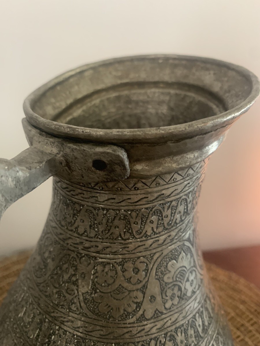Old Copper Water Vessels Arabic 19th Century Middle Eastern Persian
