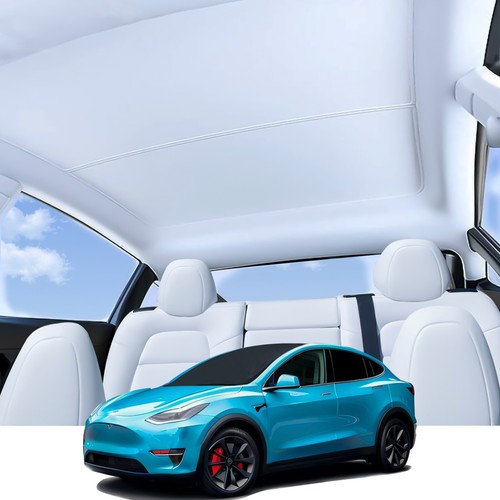 Obaska Tesla Model Y 2020-2025 Glass Roof Sunshade Pro Premium Sunroof ...