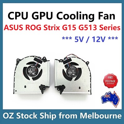 CPU GPU Cooling Fan For ASUS ROG Strix G15 G513Q QY QR G513R RM RW ...