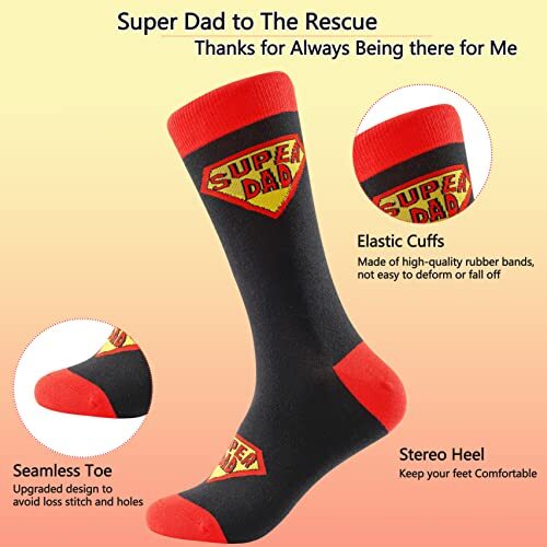 Super Dad Socks Birthday Gifts for Men Best Dad Father’s 1pair-superdad ...