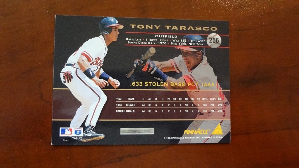1994 PINNACLE ROOKIE PROSPECT # 256 TONY TARASCO BASEBALL CARD | eBay