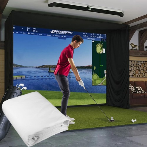 118X118 Indoor Golf Ball Simulator Impact Display Projection Screen ...