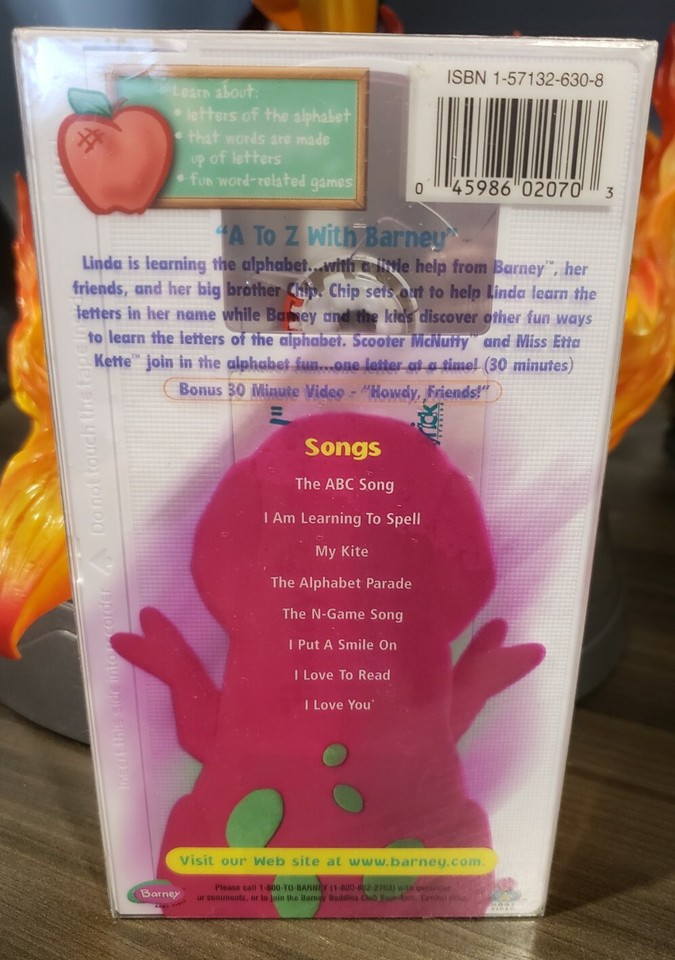 Barney A to Z & Howdy Friends! (VHS, 2001) 2 Tapes, Very Rare | eBay