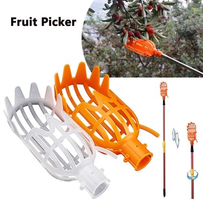 Garden Fruit Picker Head Plastic Fruit Picking Tool High-Altitude Fruit ...
