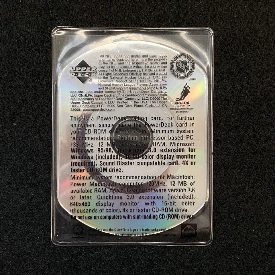 1999-2000 Upper Deck Patrick Roy Power Deck CD Rom BRAND NEW | eBay