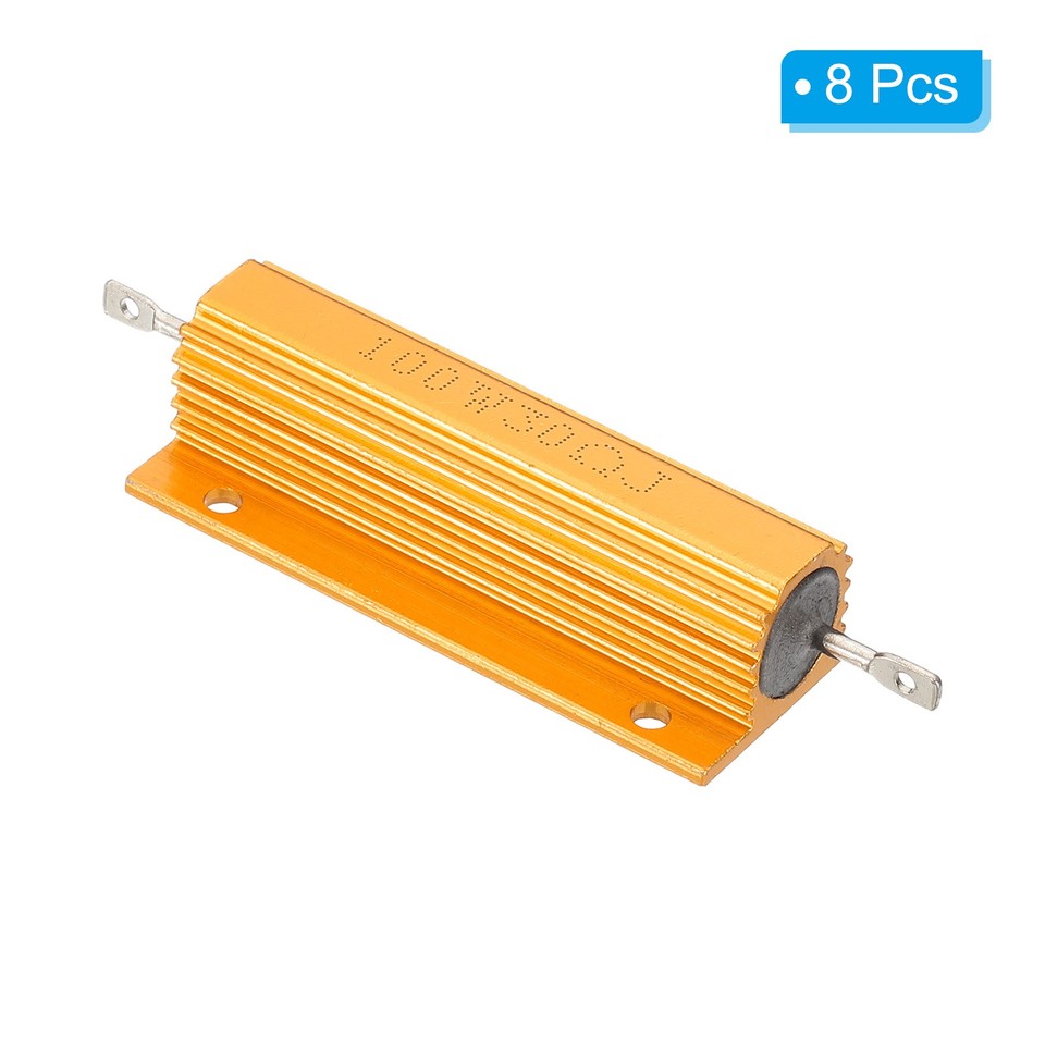 100W 30 Ohm Aluminum Shell Resistor, 8 Pack Aluminum Housing Resistor ...