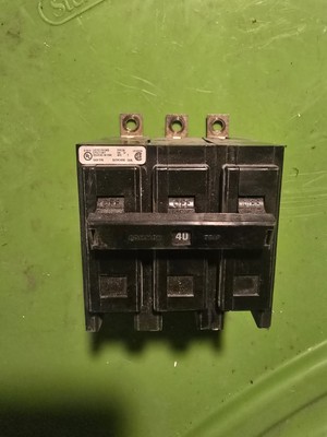 Cutler Hammer Breaker 3 Pole 40amp BAB3040H | eBay